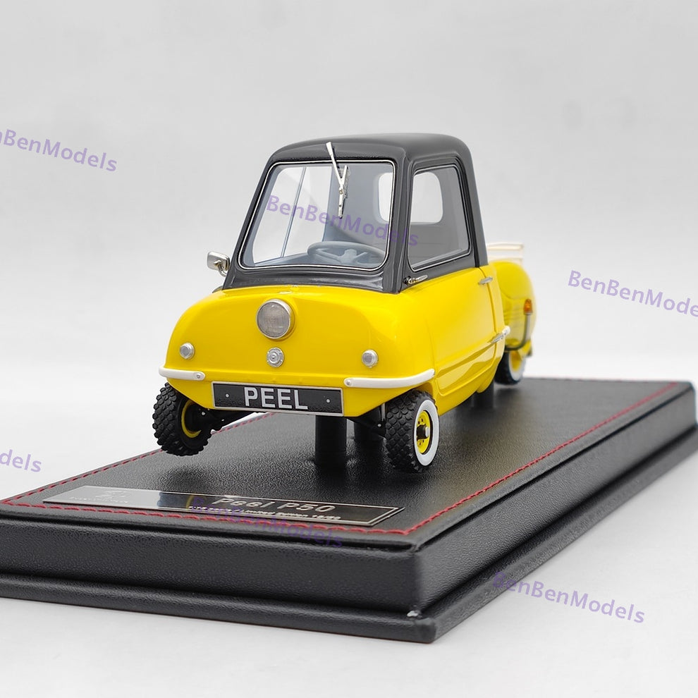 Super Unit Model 1/18 PEEL P50 w/Pav Trailer 1964 Yellow Resin Car ...