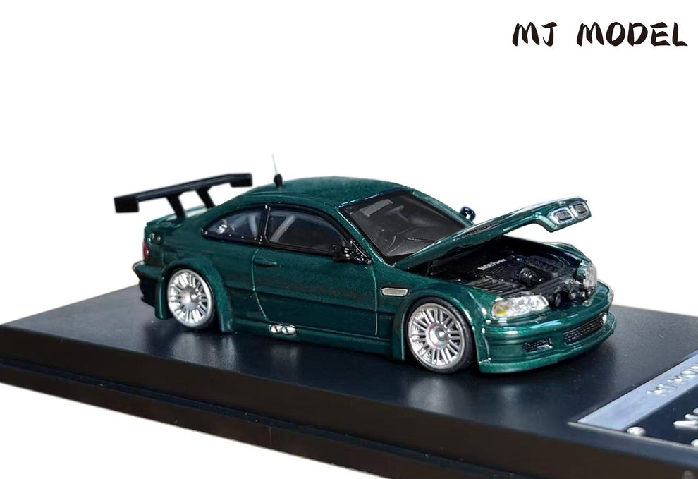 MJ 1:64 BMW M3 GTR British Green Diecast Car Models Collectible - Limi ...
