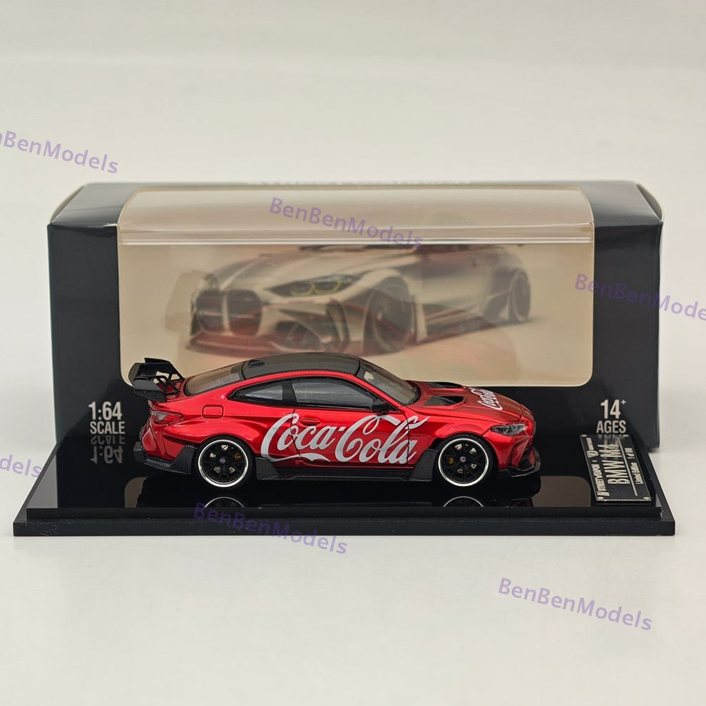 STREET WARRIOR SW 1:64 BMW G82 M4 Coca Cola Livery Wide-Body Modified ...