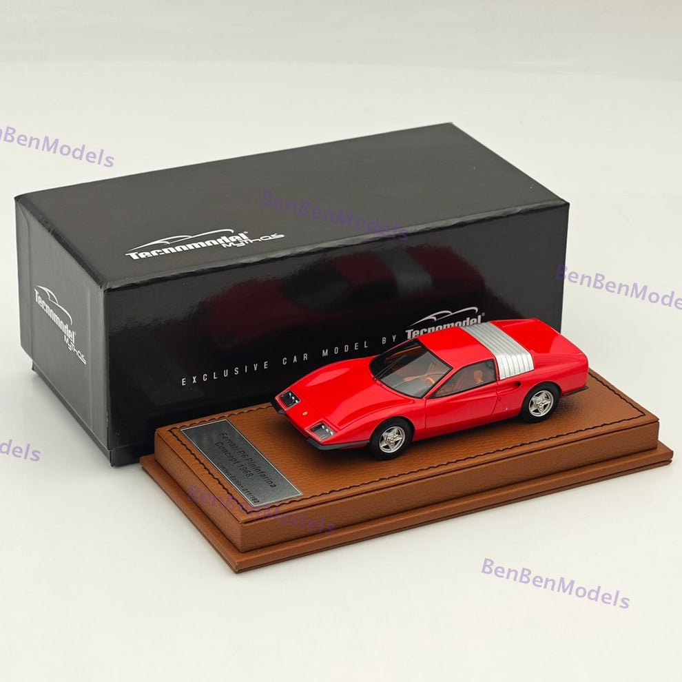 Tecnomodel 1/43 Ferrari P6 Pininfarina Concept 1968 Red Resin Model Car ...