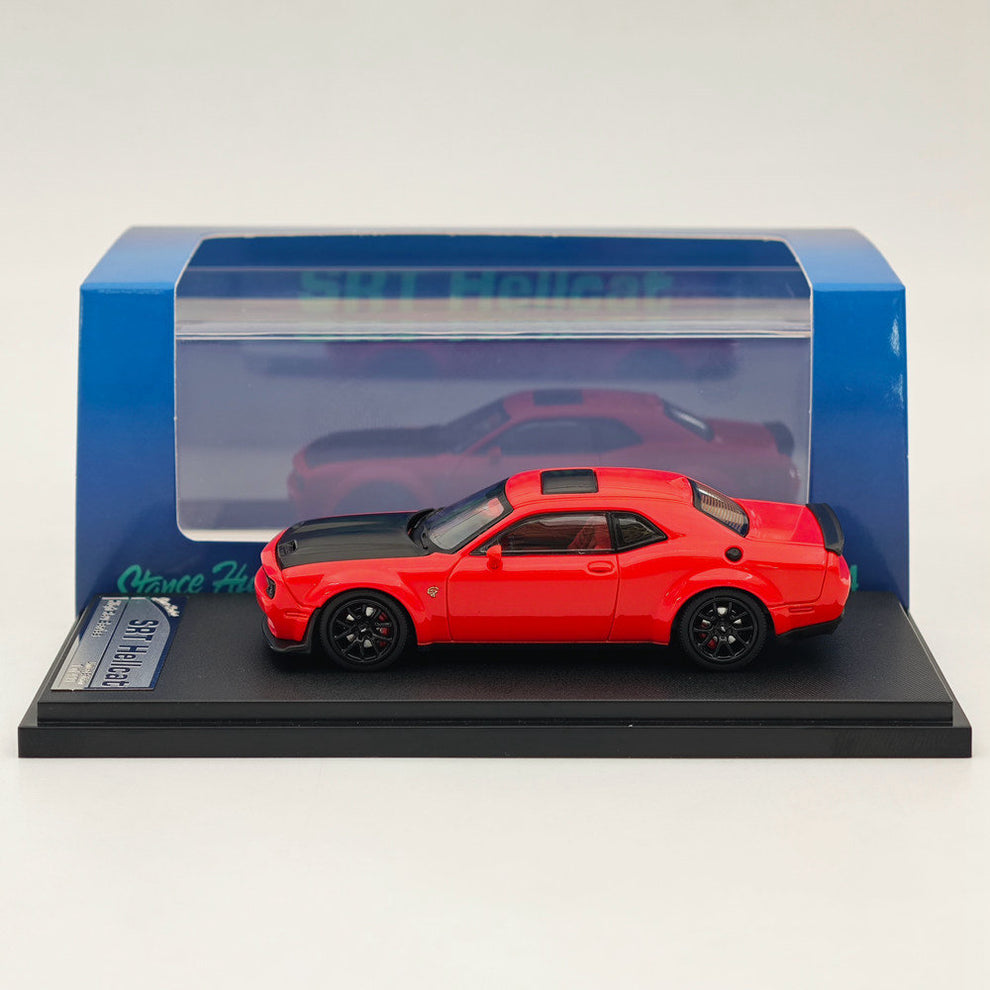 Stance Hunters 1:64 Dodge SRT Hellcat red & black Diecast Models Car ...