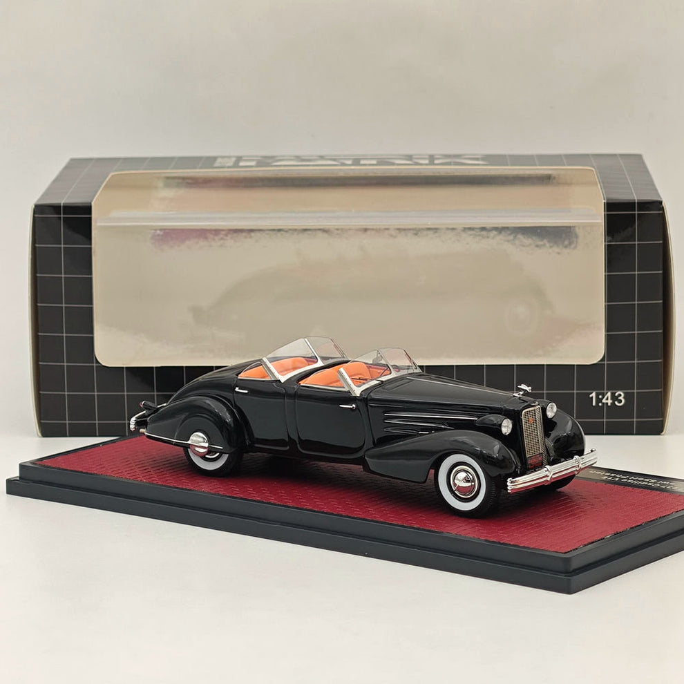MATRIX-MODELS 1/43 Cadillac V16 Dual Cowl Sport Phaeton 1937 black/open ...