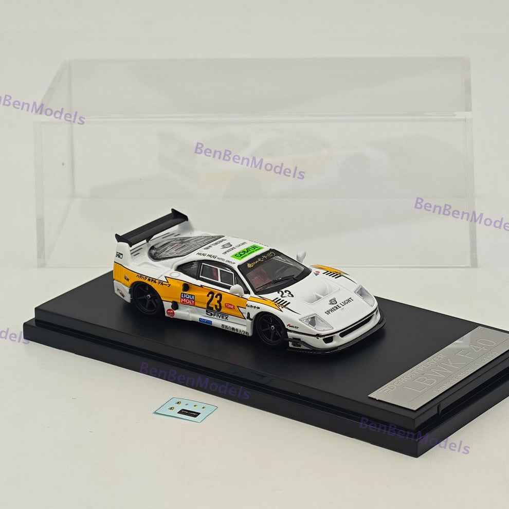 Ghost Player 1/64 F40 #23 LBWK Racing Sports Model Diecast Model Car ...