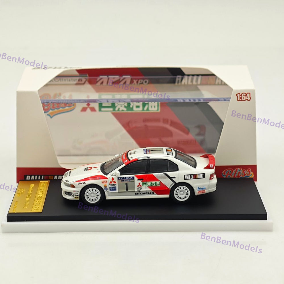MK Miniatures 1/64 Mitsubishi Galant VR-4 White #1 APA xpo Diecast ...