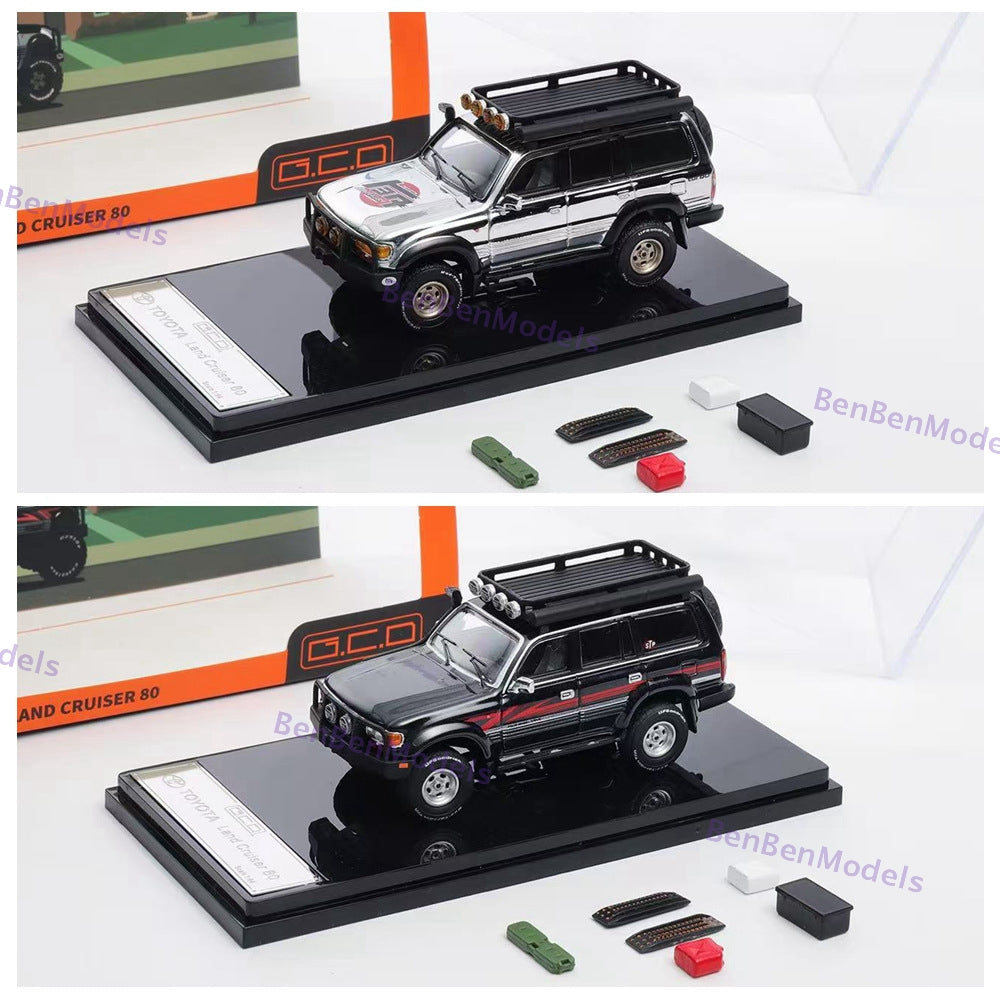 GCD 1/64 Toyota Land Cruiser LC80 ORV Sports Model Diecast Model Car ...