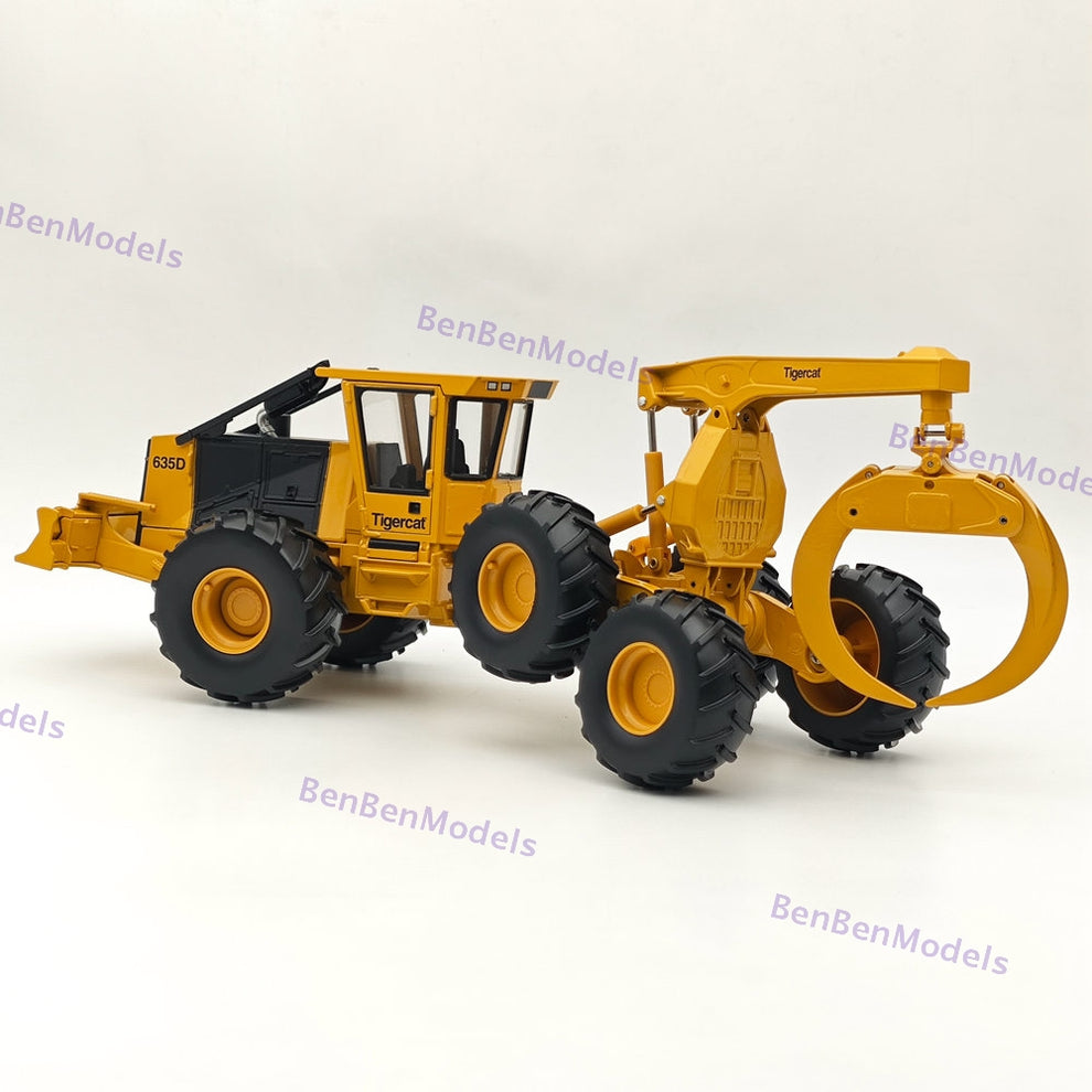 Tigercat 1/32 635D Skidder MIB Yellow Forestry Machinery Diecast Model ...