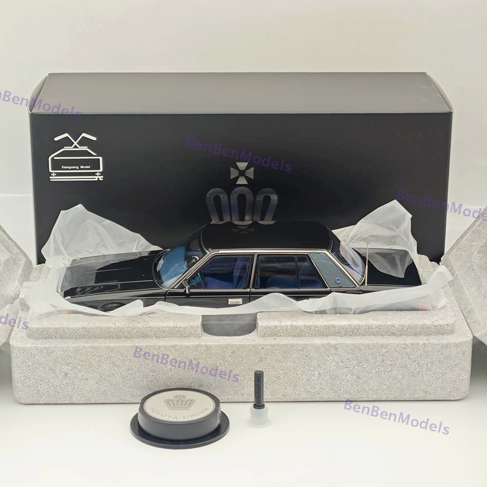 Xiaoguang 1/18 Toyota Crown Seventh Generation MS122 Black / Blue ...