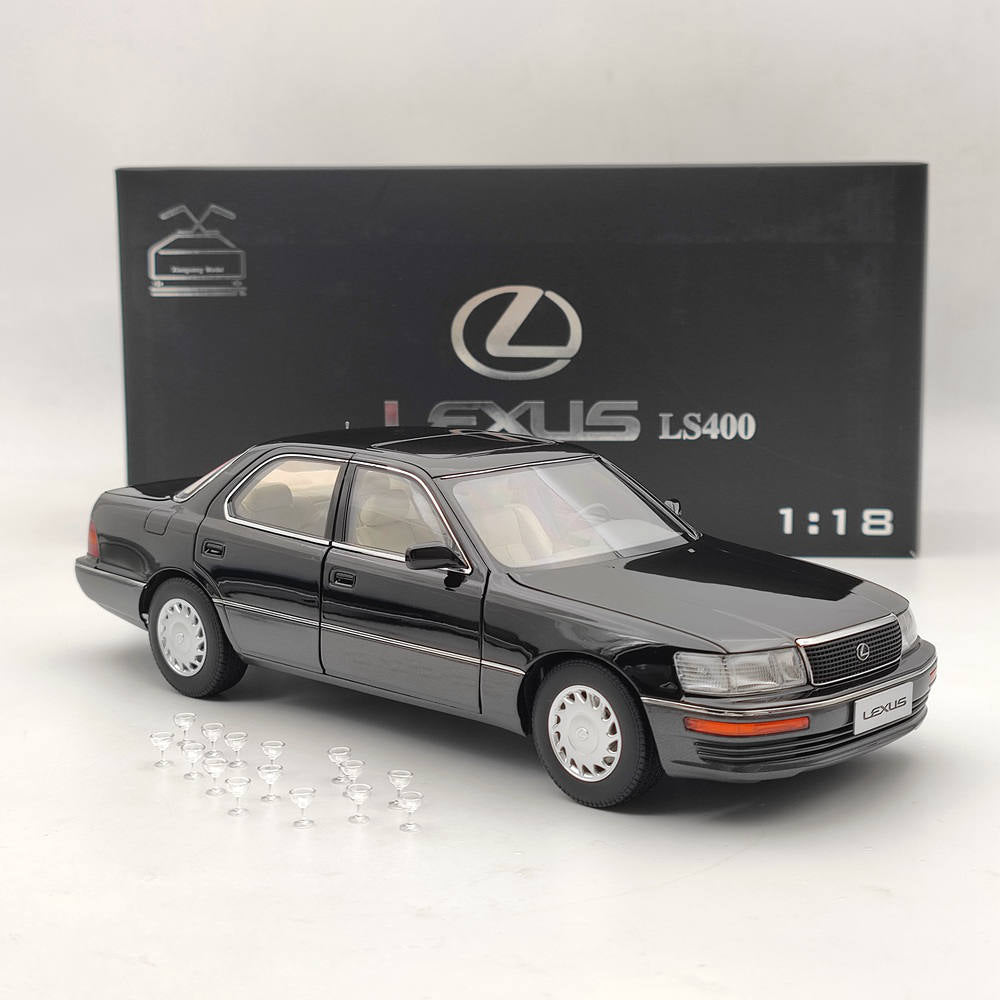 1/18 Toyota Lexus LS400 First Generation Black & Silver Diecast model ...